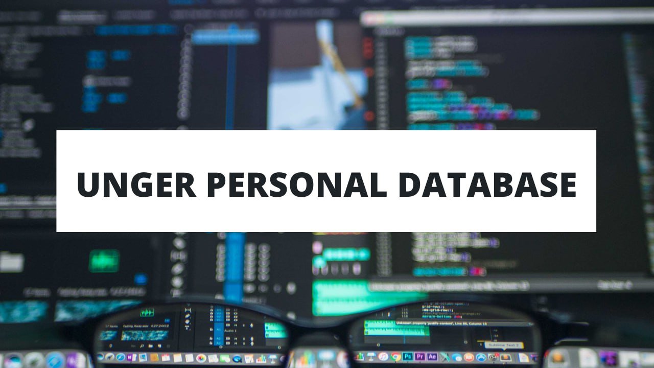 Unger Personal Database EN – Unger Academy®